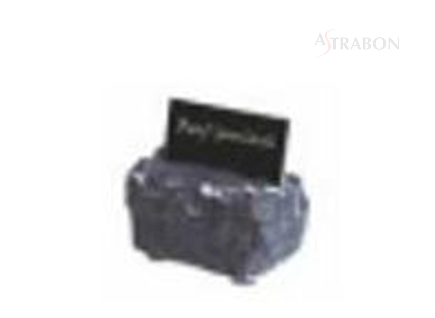 Natural Stone Buffet Tag Holder DARK GREY